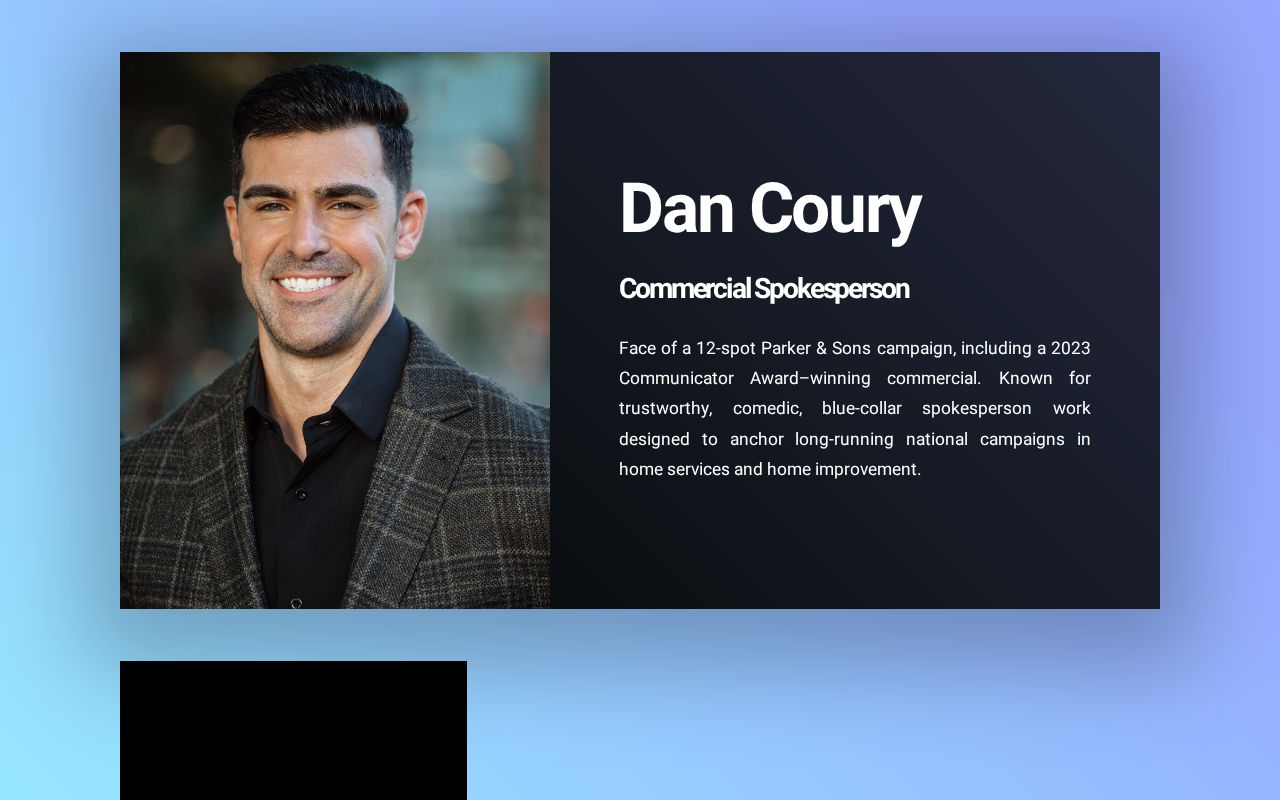 Dan Coury | Award-Winning Commercial Spokesperson